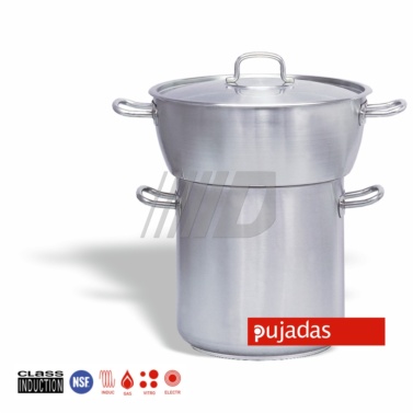 Cuscusera Bombeada Acero Inoxidable|Menaje Hosteleria Deldivel
