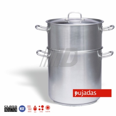 Cuscusera Forma Recta Acero Inoxidable|Menaje Hosteleria Deldivel