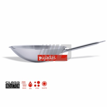 Wok Inox Fondo Redondo|Menaje Hosteleria Deldivel